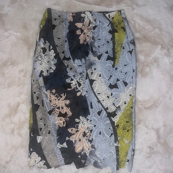 Bar III | Skirts | Bar Iii Lace Floral Skirt | Poshmark